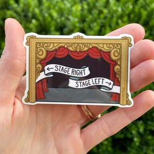 Stage Right Stage Left Theatre Sticker Waterproof Laptop Decal Gift for ...