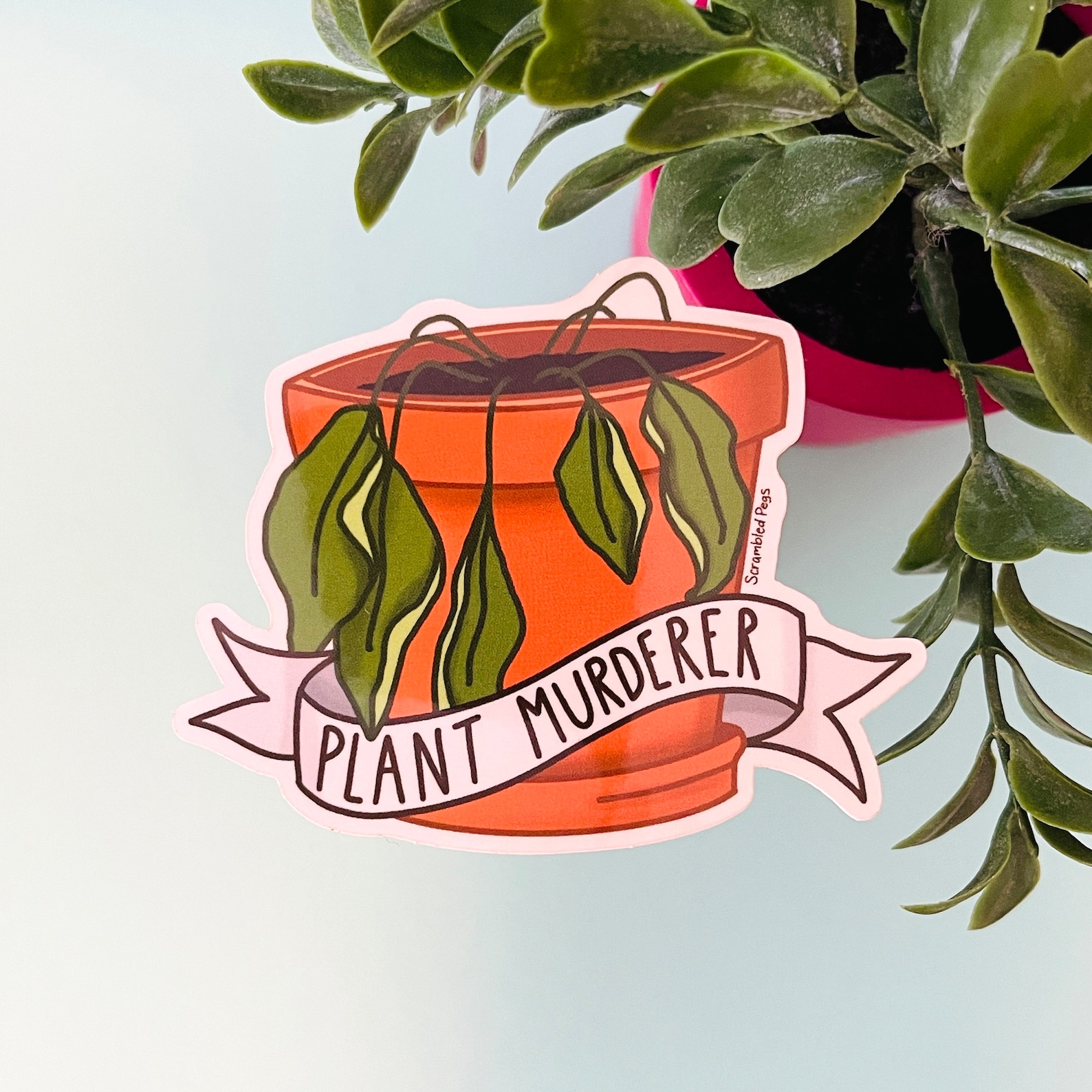Plant Murderer Waterproof Sticker Banner Quote Decal Gifts for Friends ...