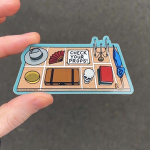 Check Your Props! Sticker Waterproof Laptop Decal Gift for Nonbinary ...