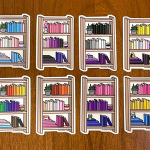 Nonbinary Enby Pride Bookshelf Sticker Waterproof Dishwasher Safe ...