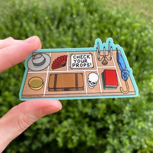 Check Your Props! Sticker Waterproof Laptop Decal Gift for Nonbinary ...