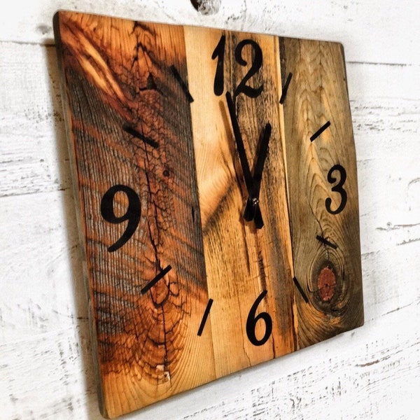 Rustic Wall Clock - Etsy