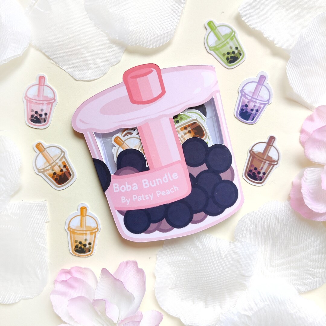 Boba Bundle 24 Mini Stickers Cute, Kawaii, Bullet Journal, Diary ...