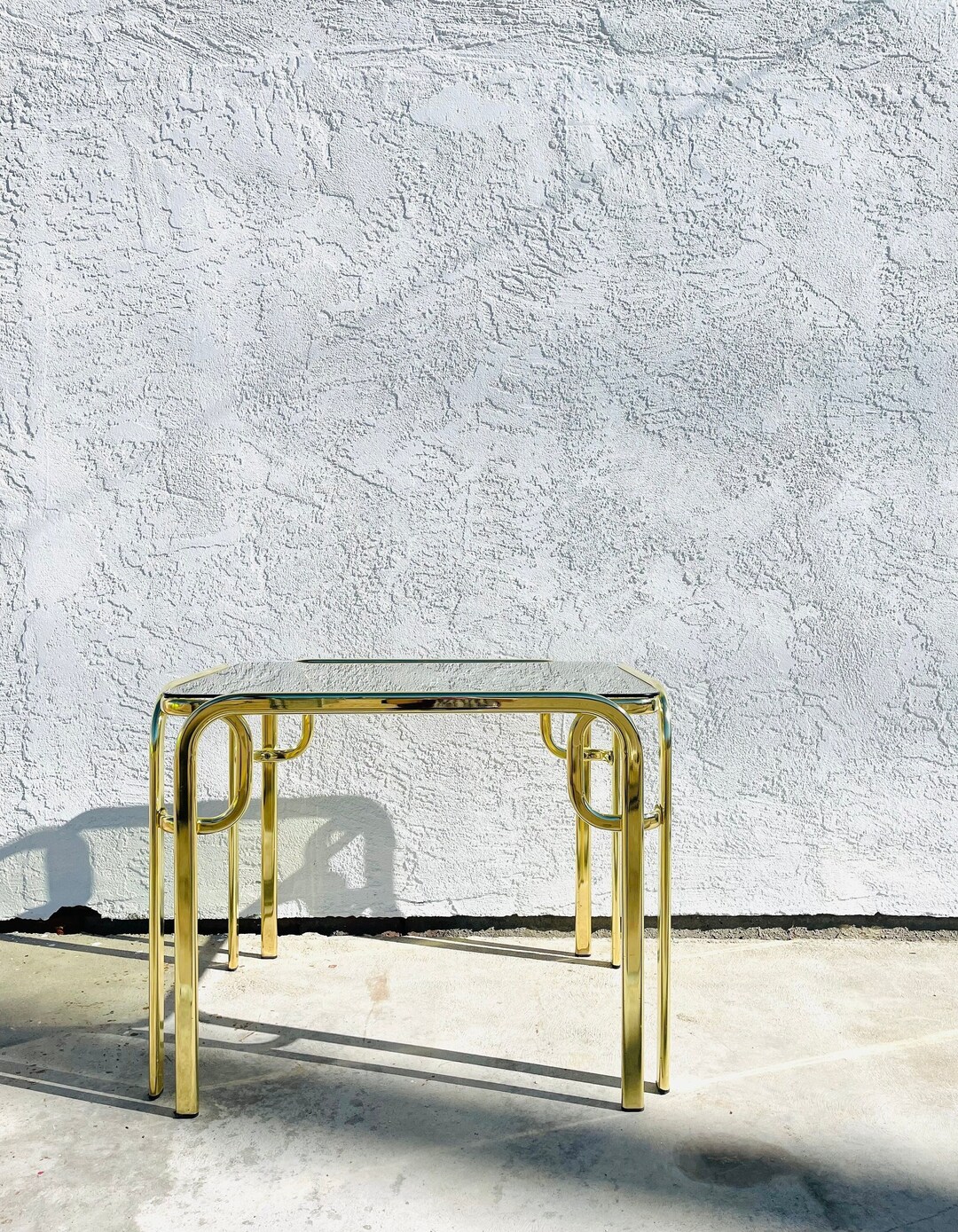 Vintage Milo Baughman Style Brass End Table Gold End Table - Etsy