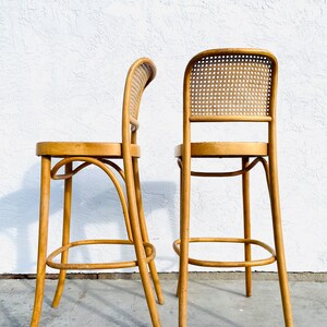 Vintage Hoffmann Bentwood Thonet ‘811’ Bar Stools by Fmg - Made in ...