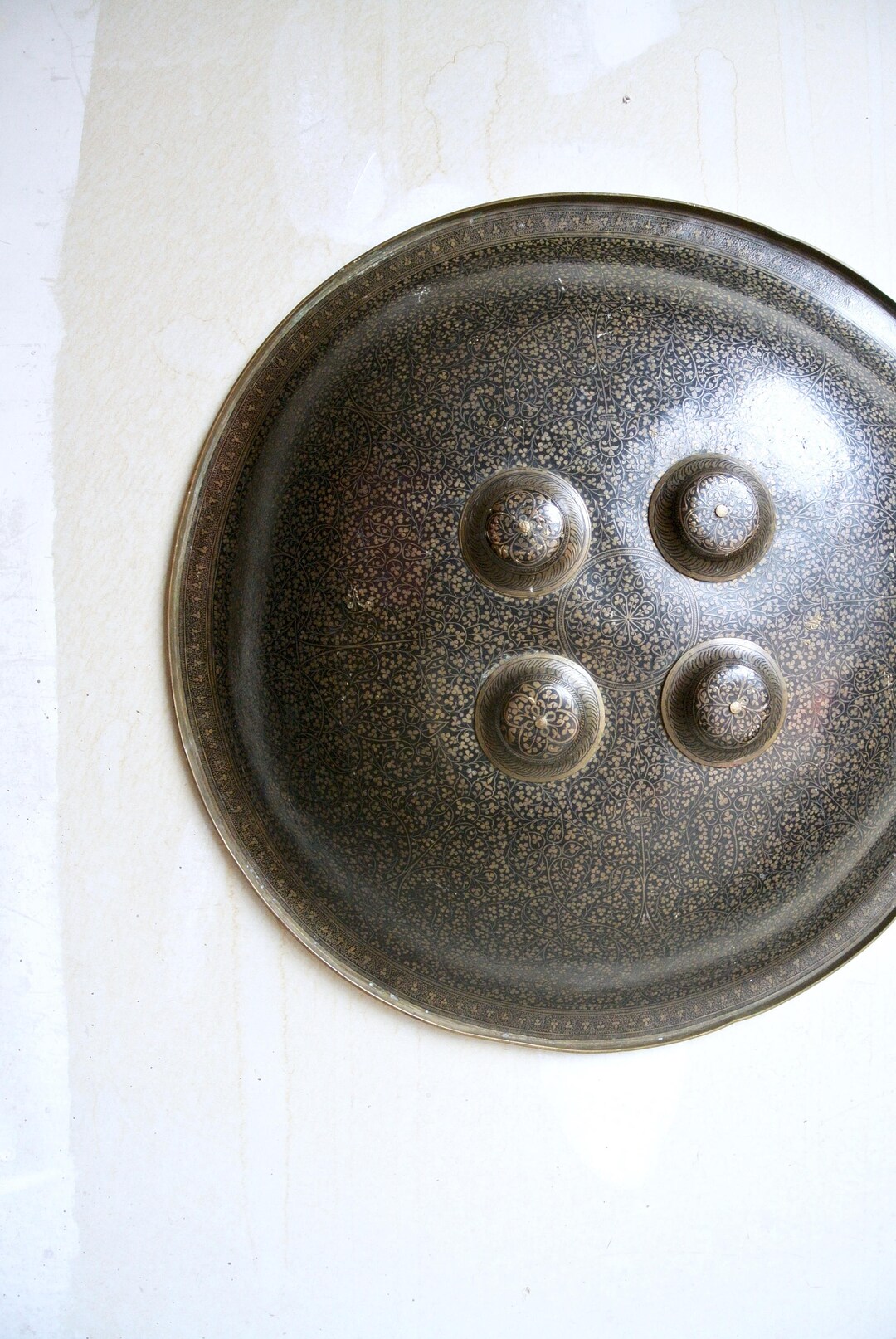 Stunning 19th Century Dhal Shield - 22" Dhal/sipar Persian Shield ...