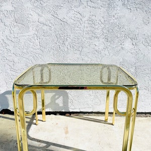 Vintage Milo Baughman Style Brass End Table Gold End Table - Etsy