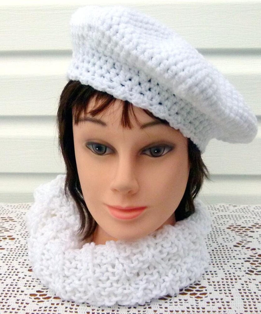 Tam, French Beret, Tammie, Hat, Teen, Women, Crocheted, Handmade, All ...