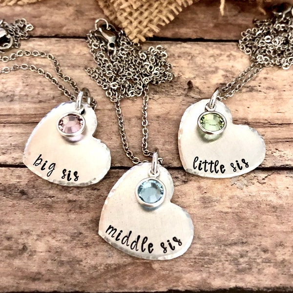 Sister Necklace Set - Etsy