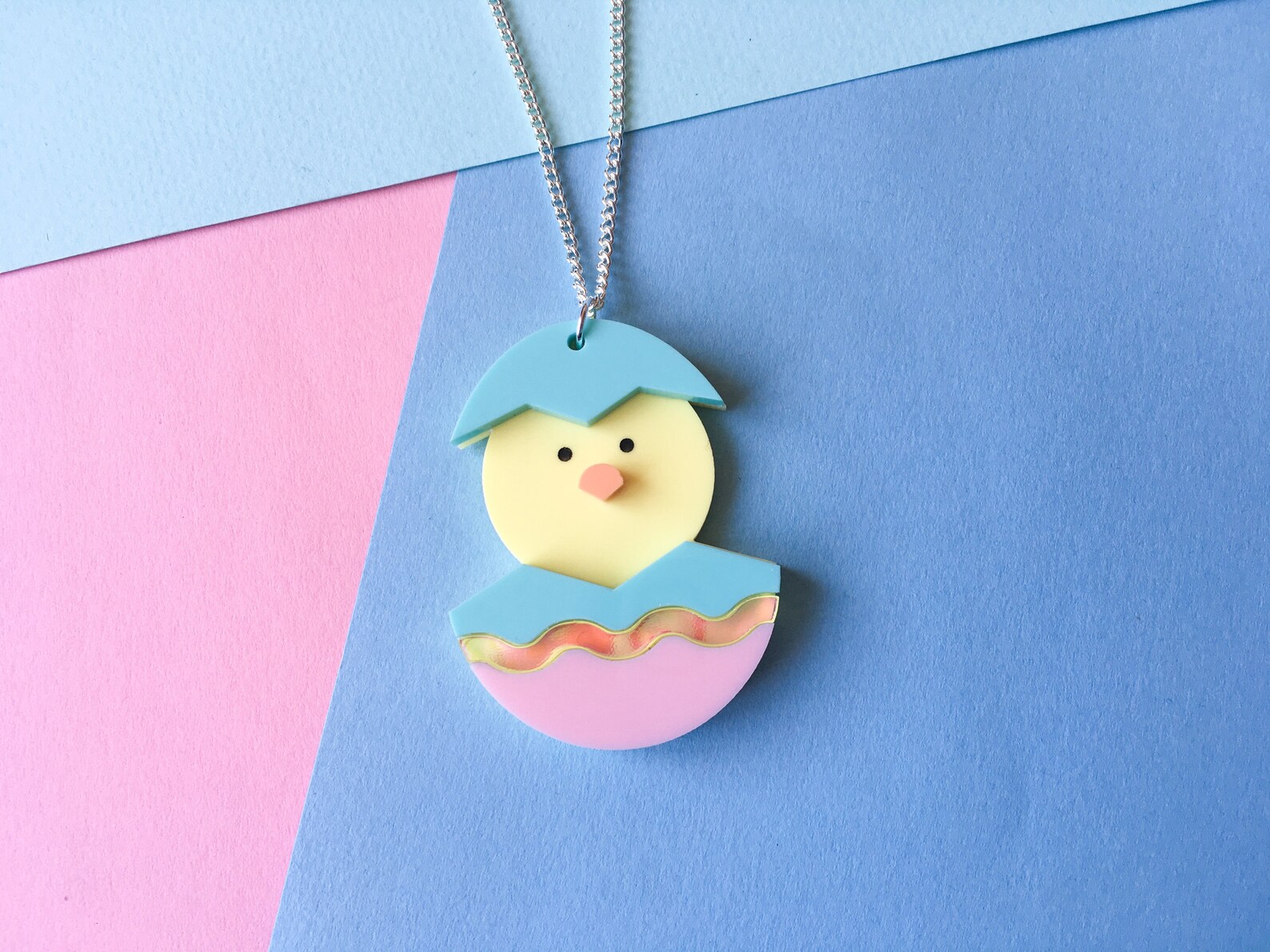 Easter Chick Necklace Spring Jewellery - Etsy UK