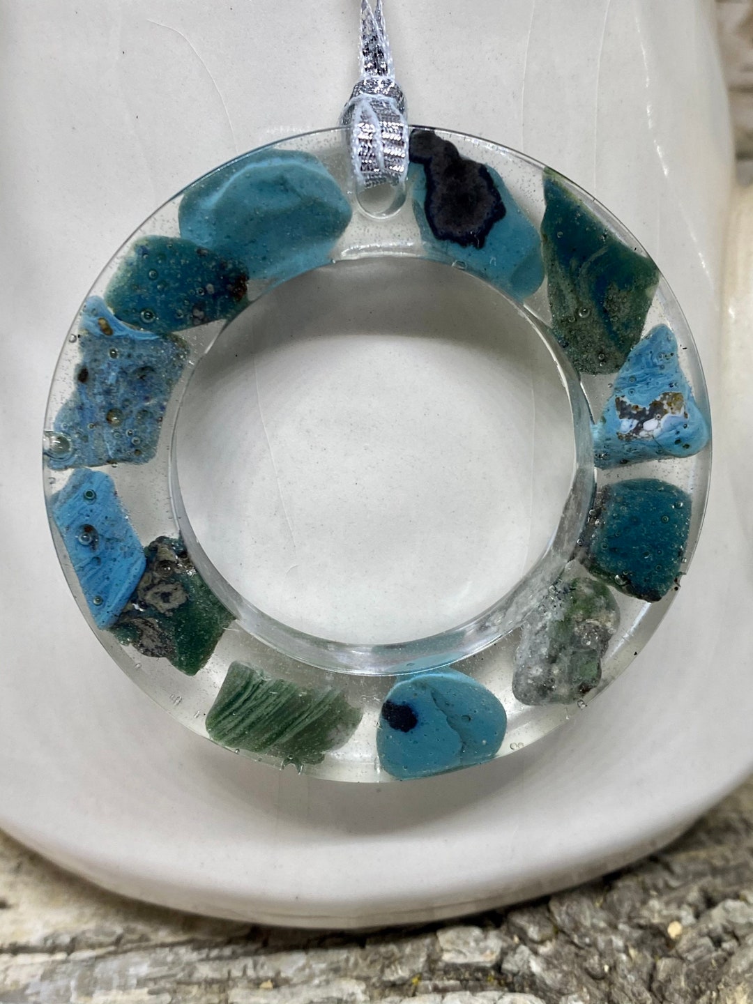 Upper Michigan Slag Glass in Resin Decoration - Etsy