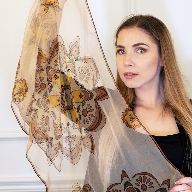 Mandala Scarf - Etsy