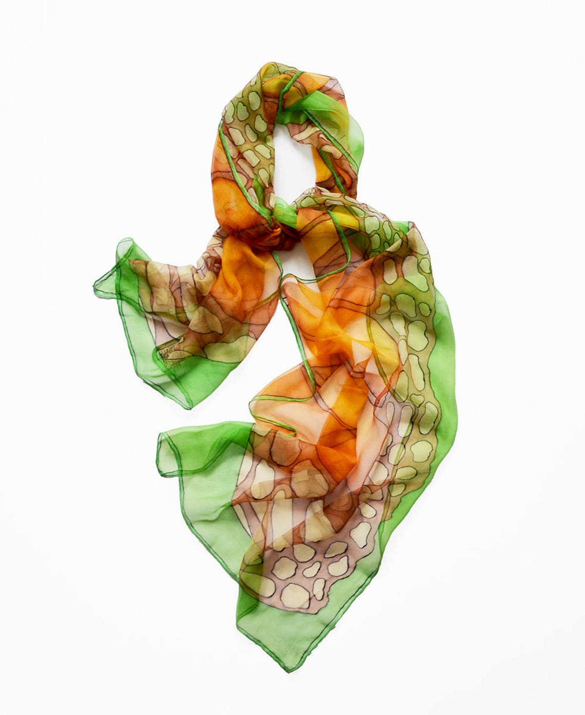 Butterfly Wings Scarf Butterfly Scarf Hand Painted Silk - Etsy