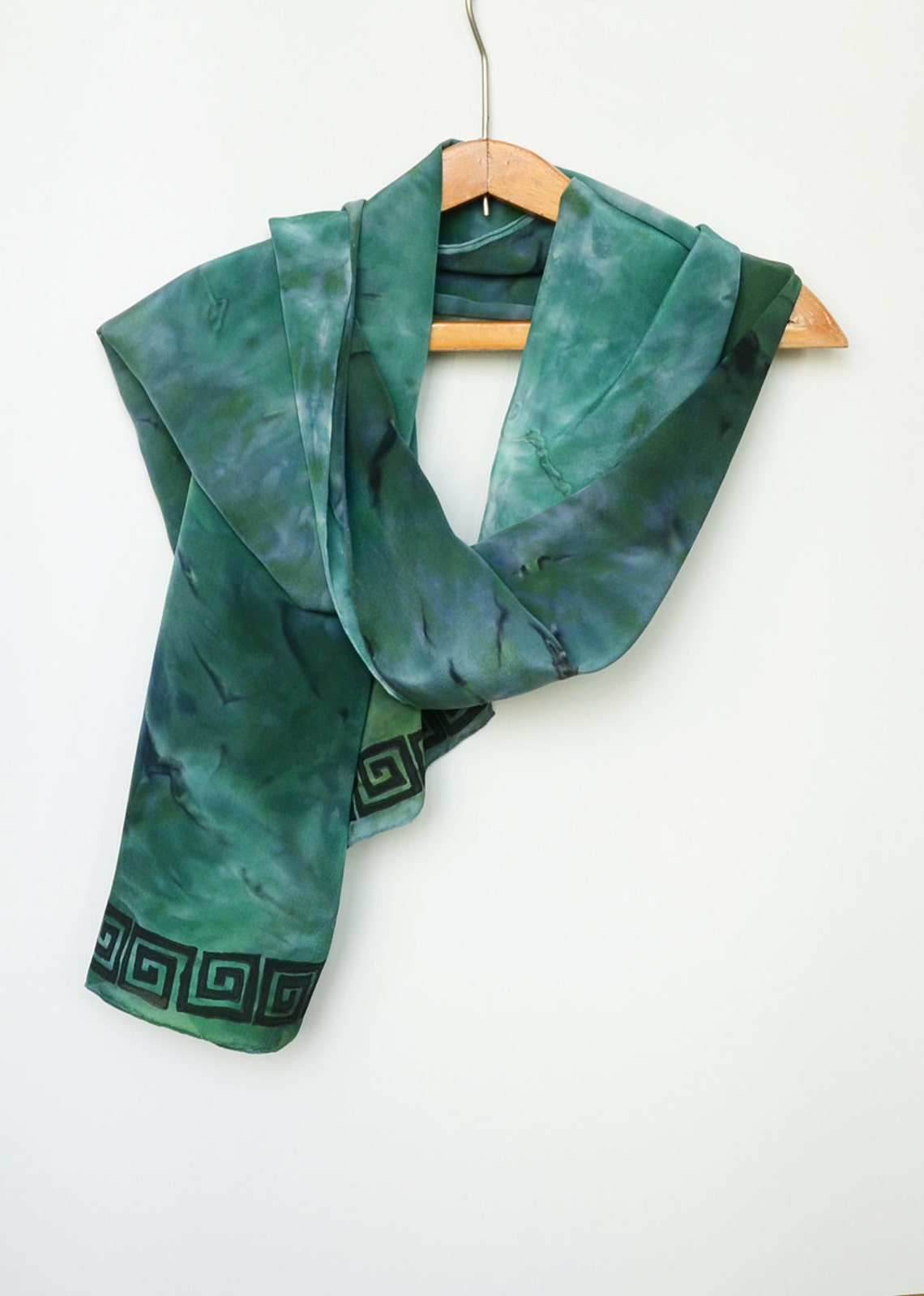 Mens Silk Scarf Green Scarf for Men Green Men Scarf Mens - Etsy