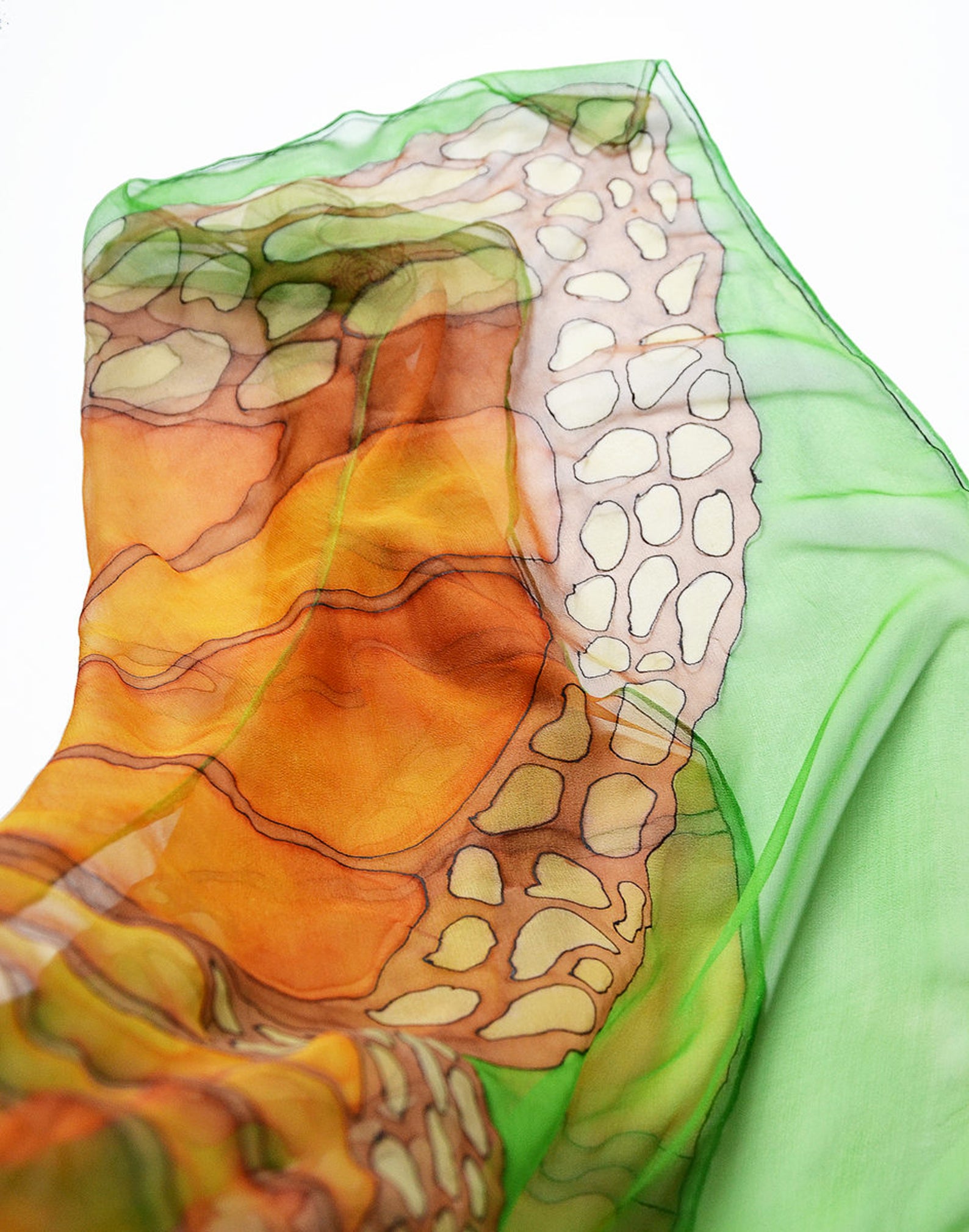 Butterfly Wings Scarf Butterfly Scarf Hand Painted Silk - Etsy