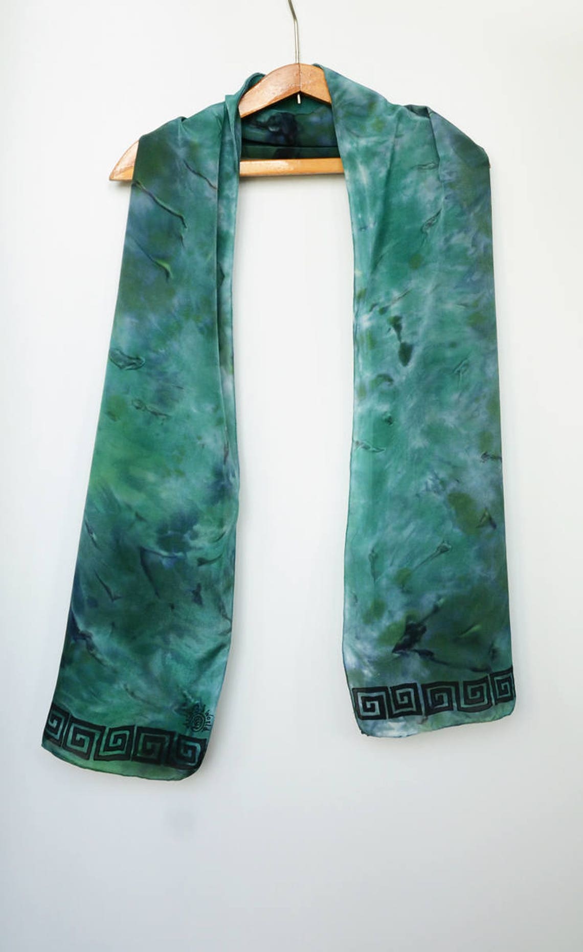 Mens Silk Scarf Green Scarf for Men Green Men Scarf Mens - Etsy