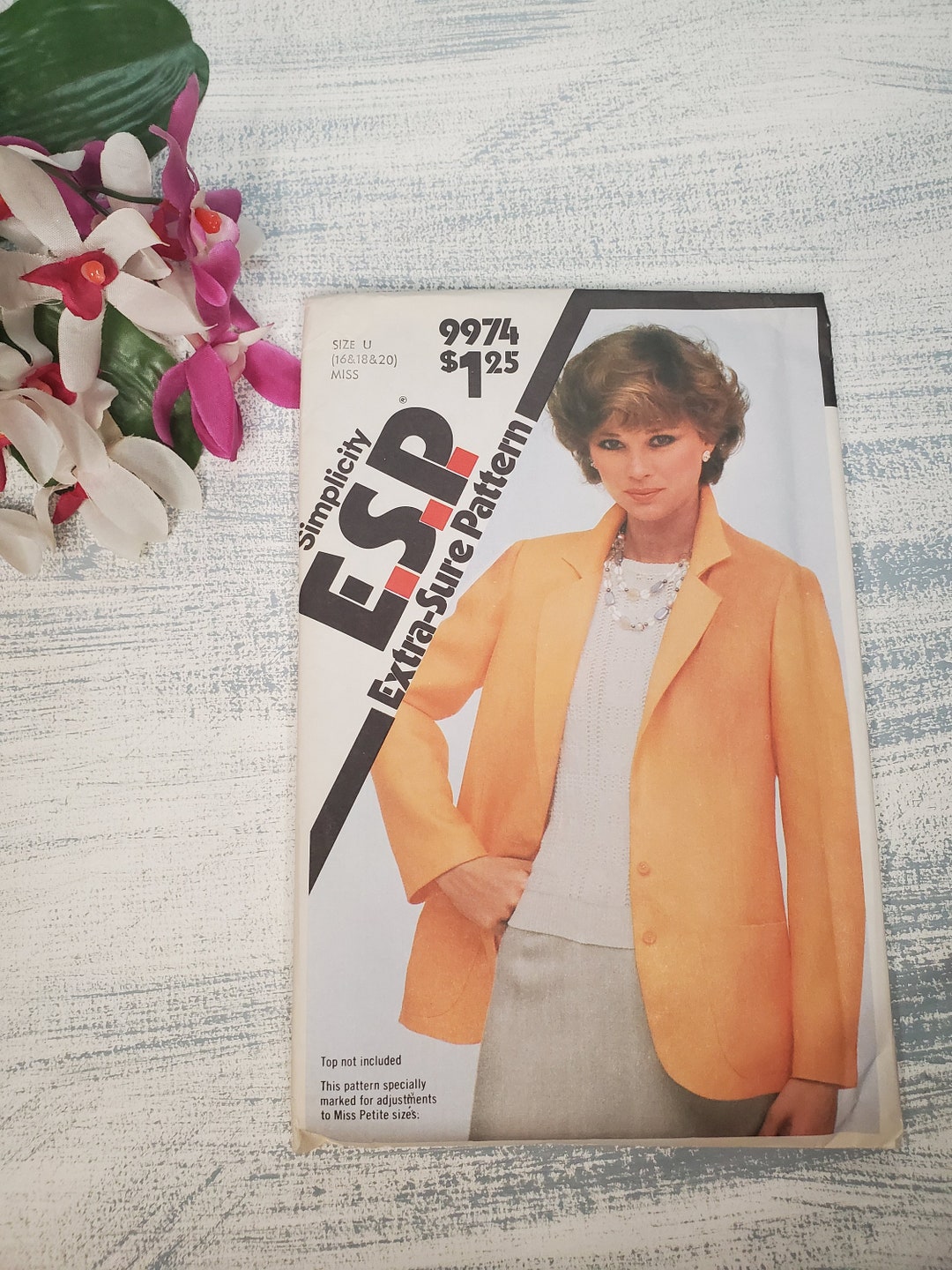 9974 Simplicity Vintage Sewing Pattern / E.S.P. Extra-sure Pattern ...