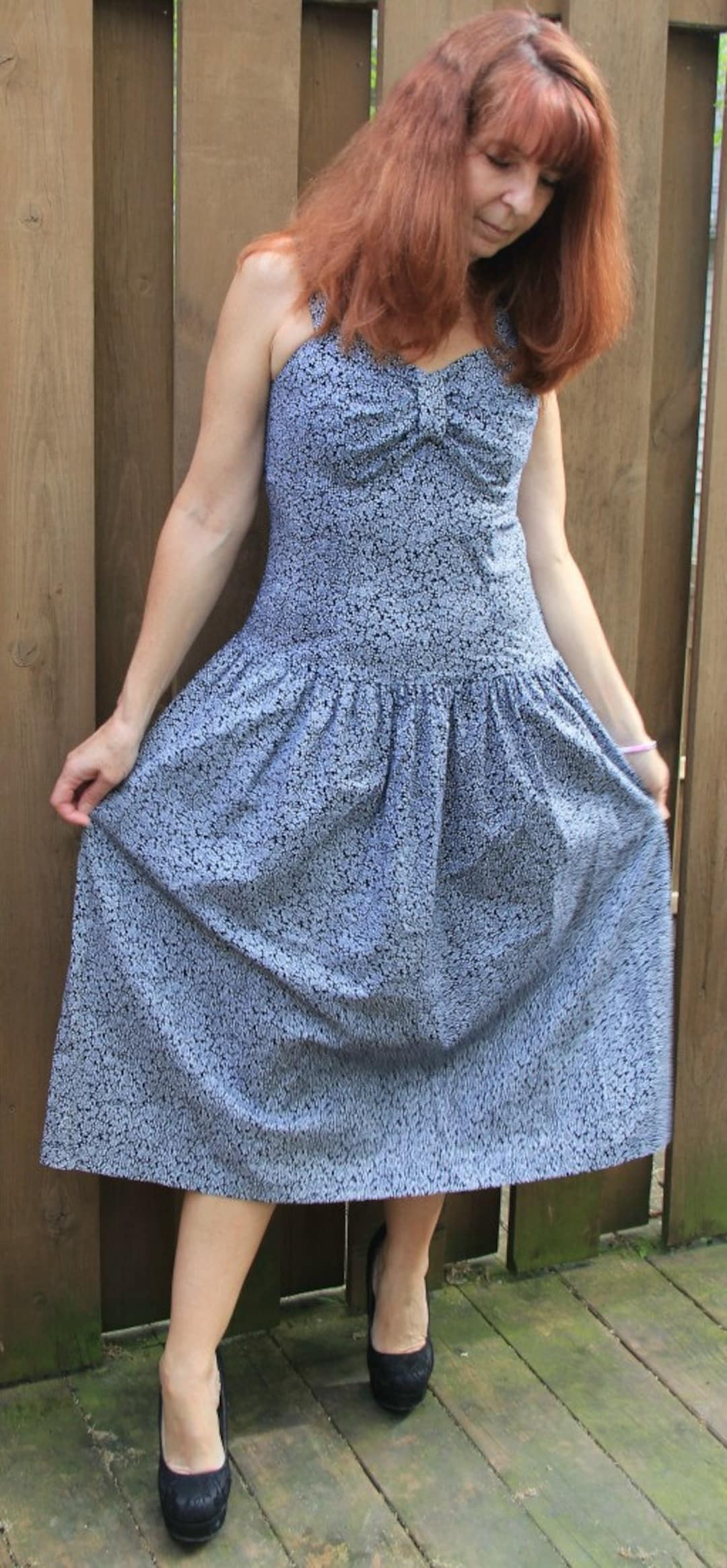 Vintage Sundress/gunny Sack Dress/vintage Drop Waist Dress/drop Waist ...