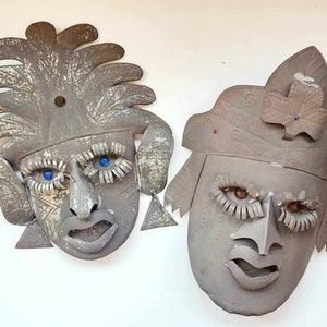 Mexican Tin Mask - Etsy