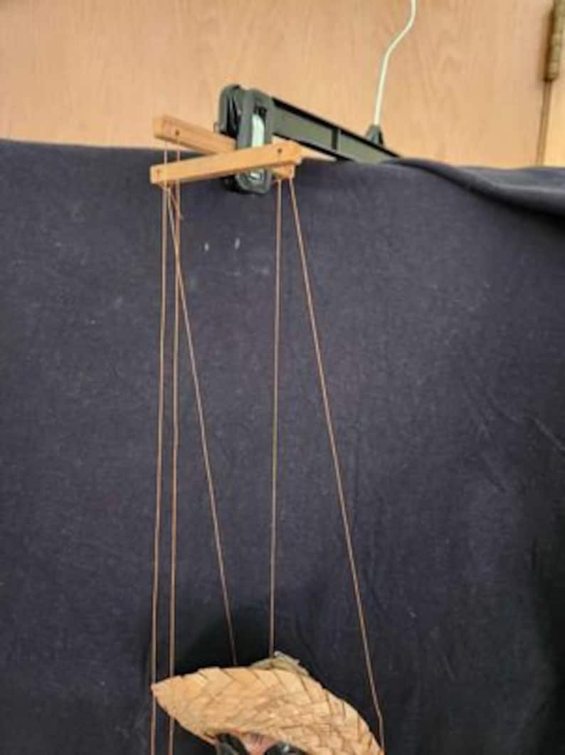 Vintage Marionette Mexican Outlaw Poncho via Gun Slinger String Puppet ...
