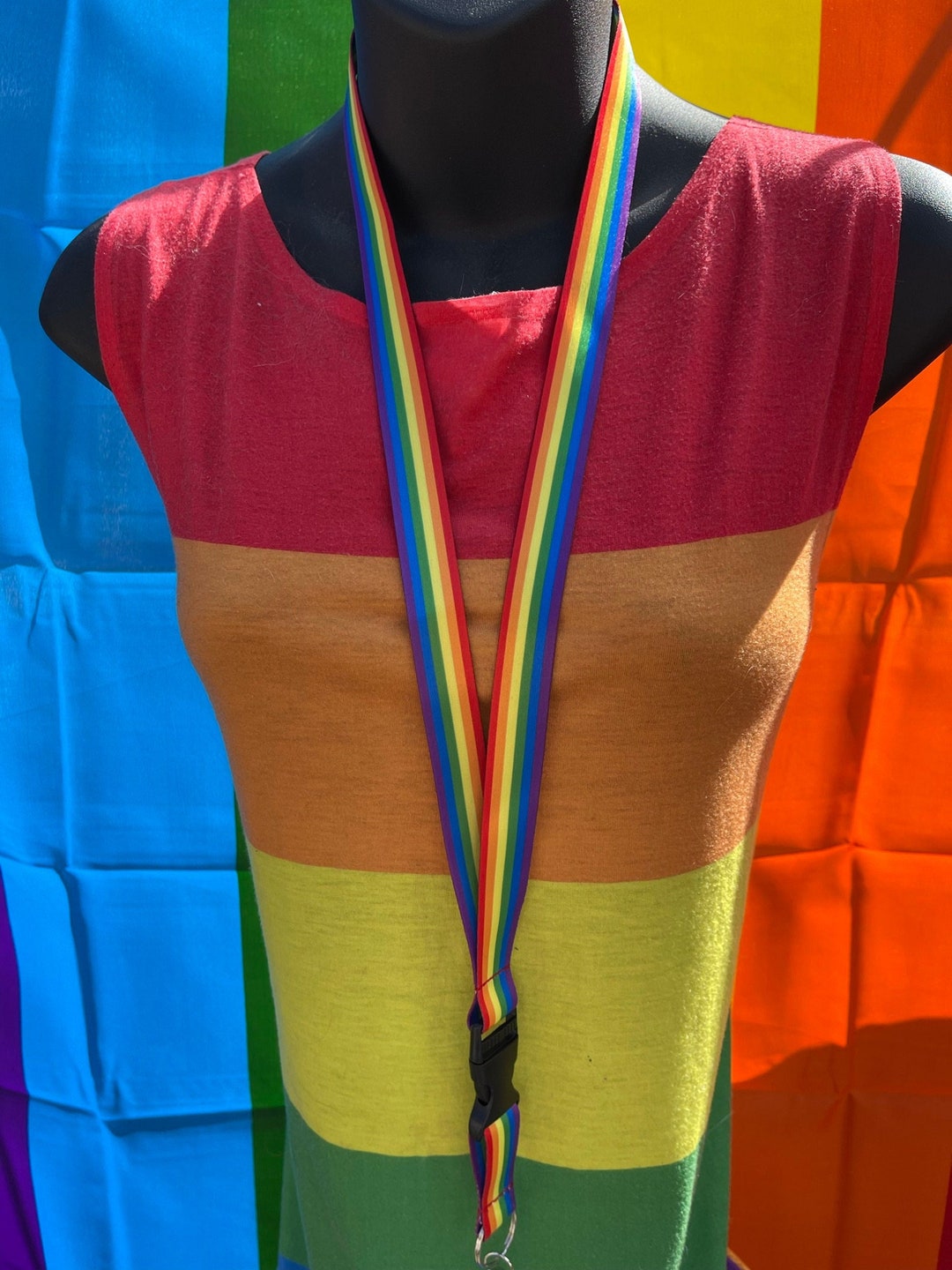 Rainbow LGBTQIA Pride Lanyard Badge Holder - Etsy