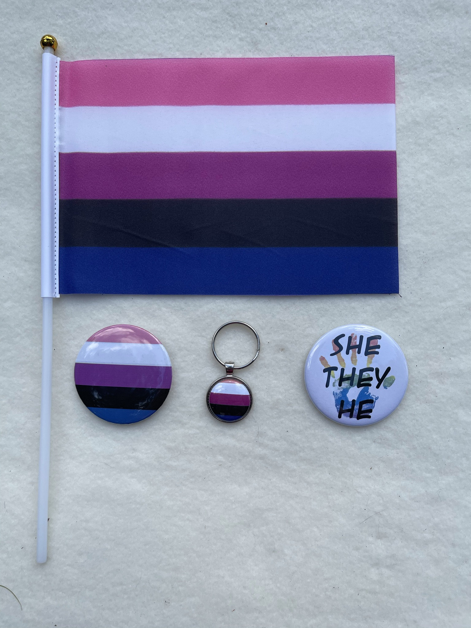 LGBTQA Genderfluid Pride Starter Kit | Etsy