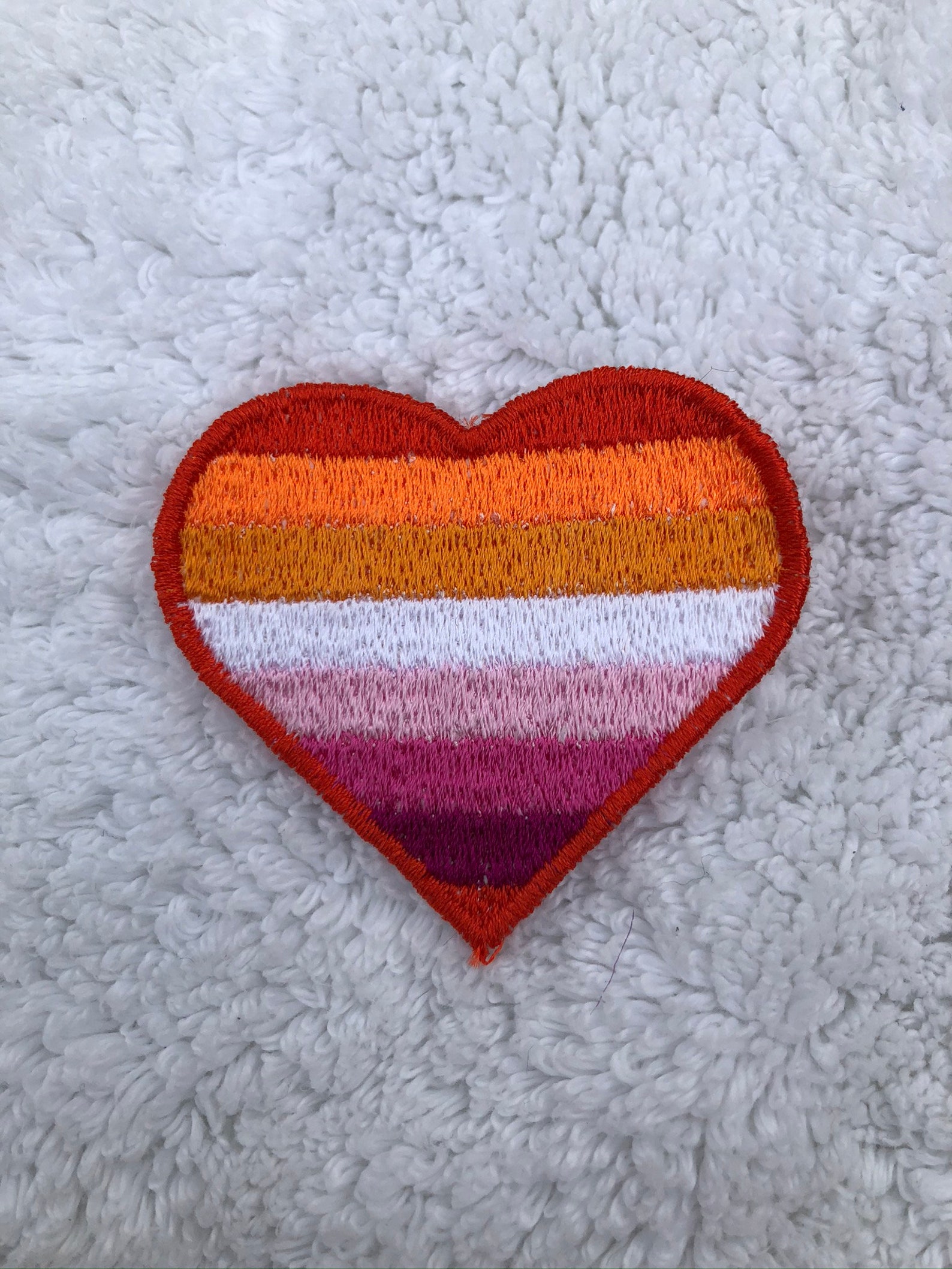 LGBTQA Pride Orange Lesbian Patch - Etsy