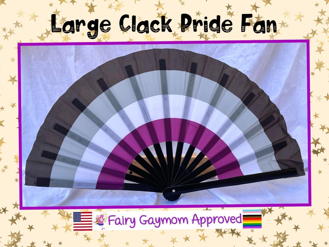 Fabulous Fierce Large LGBTQA Asexual Folding Hand Fan - Etsy