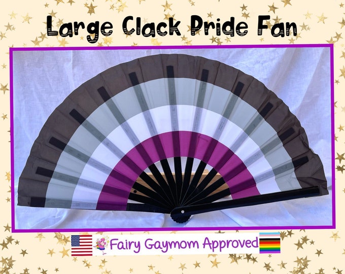 Fabulous Fierce Large LGBTQA Asexual Folding Hand Fan - Etsy