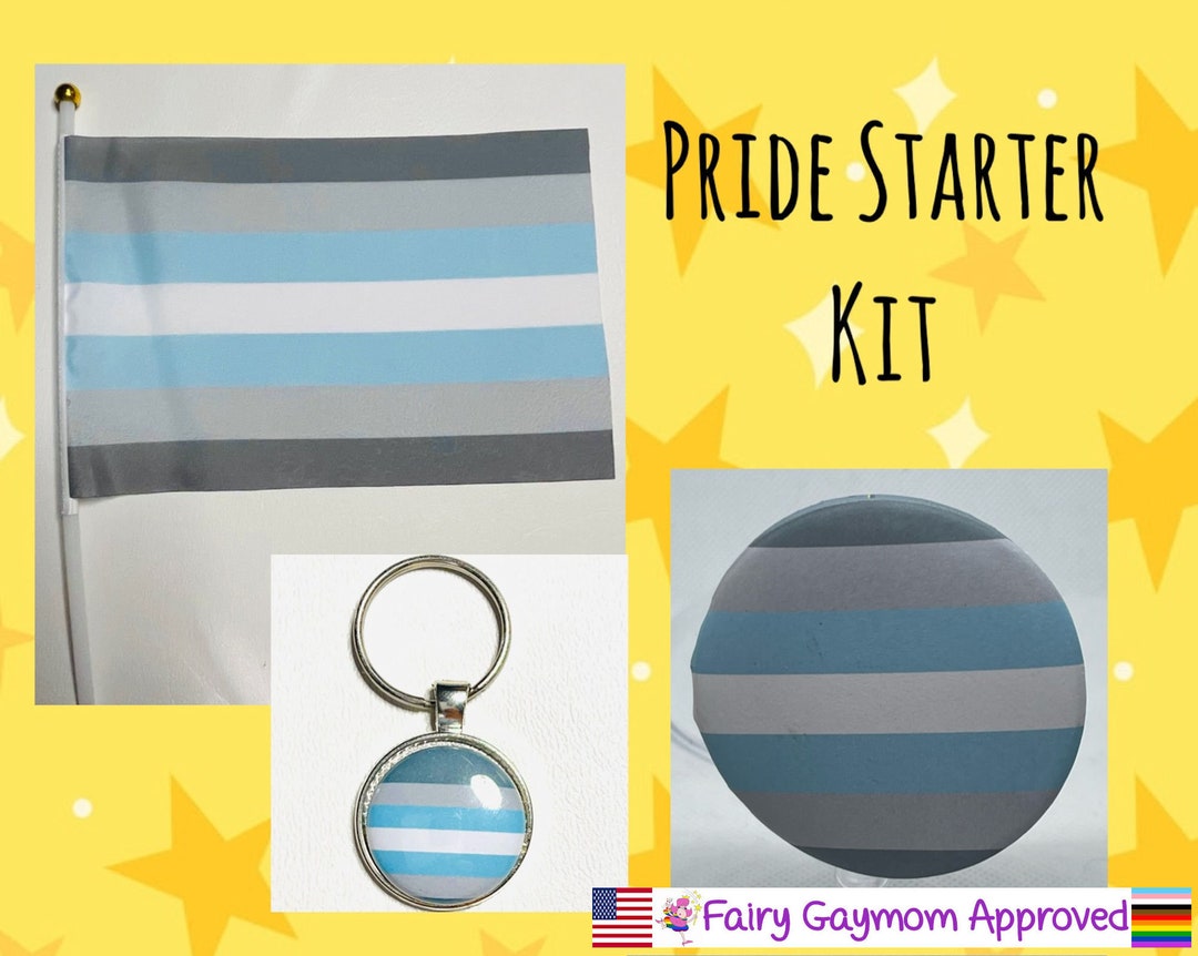 LGBTQA Demiboy Pride Starter Kit - Etsy