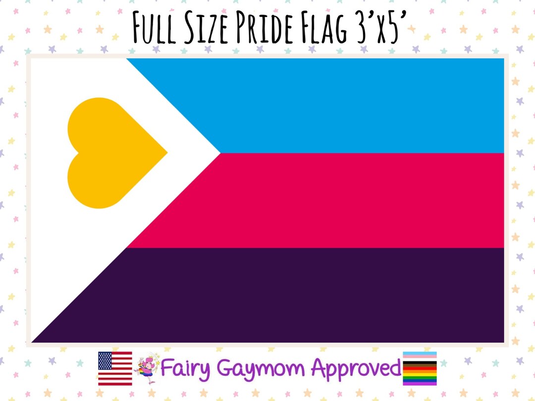 LGBTQA New Polyamory Tricolor Pride Flag - Etsy