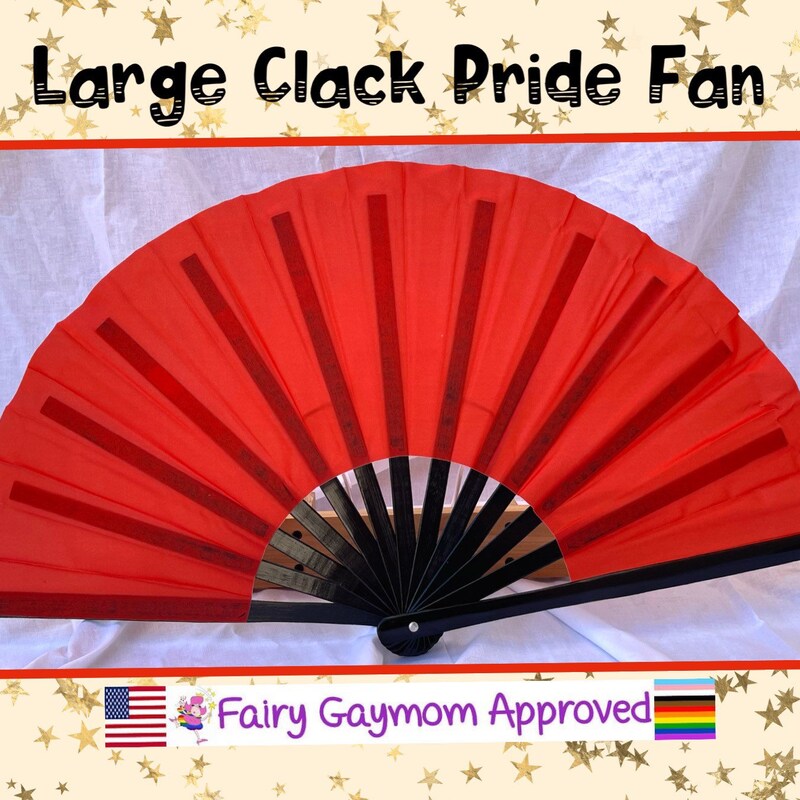 Red Fan - Etsy