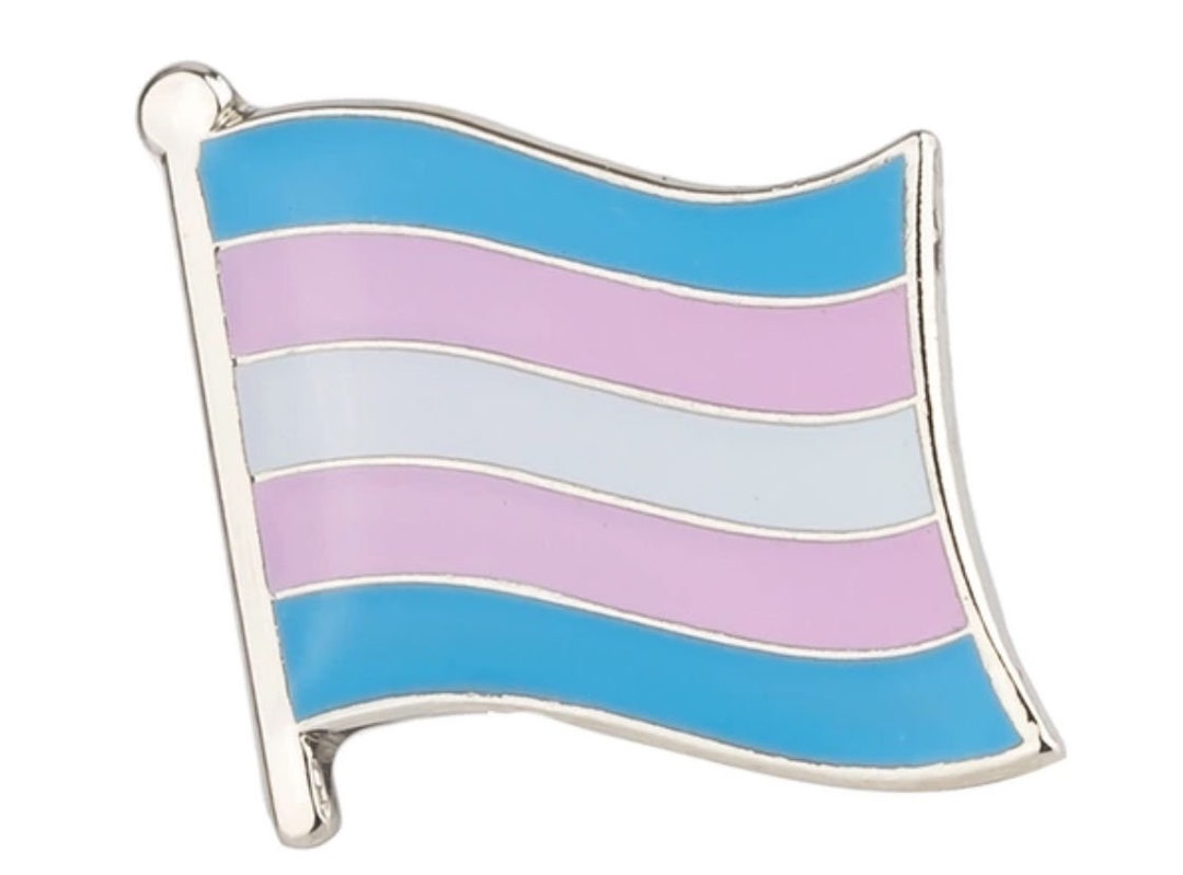 LGBTQA Transgender Waving Flag Lapel Pin - Etsy