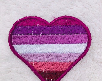 LGBTQA Pride Orange Lesbian Patch | Etsy