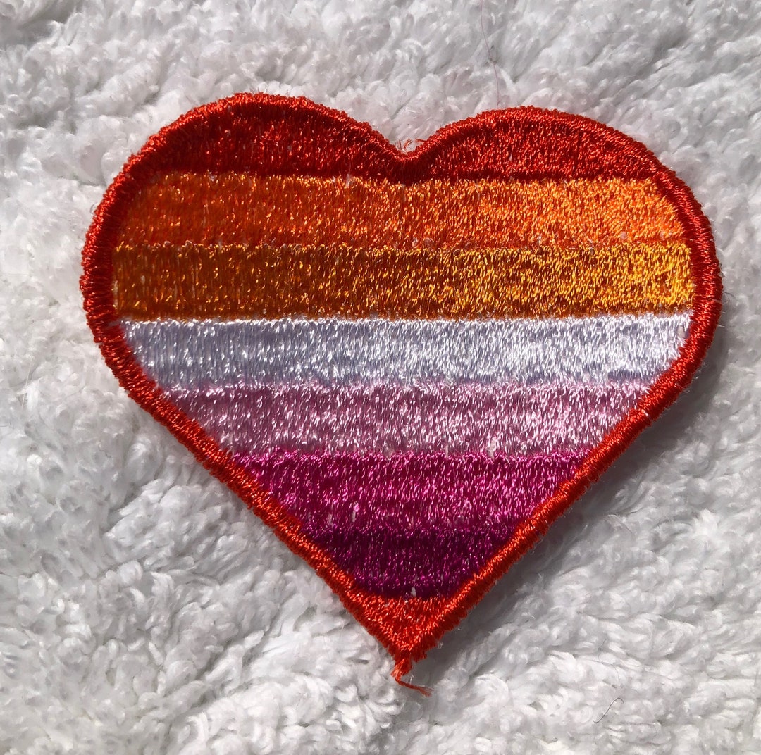 LGBTQA Pride Orange Lesbian Patch - Etsy