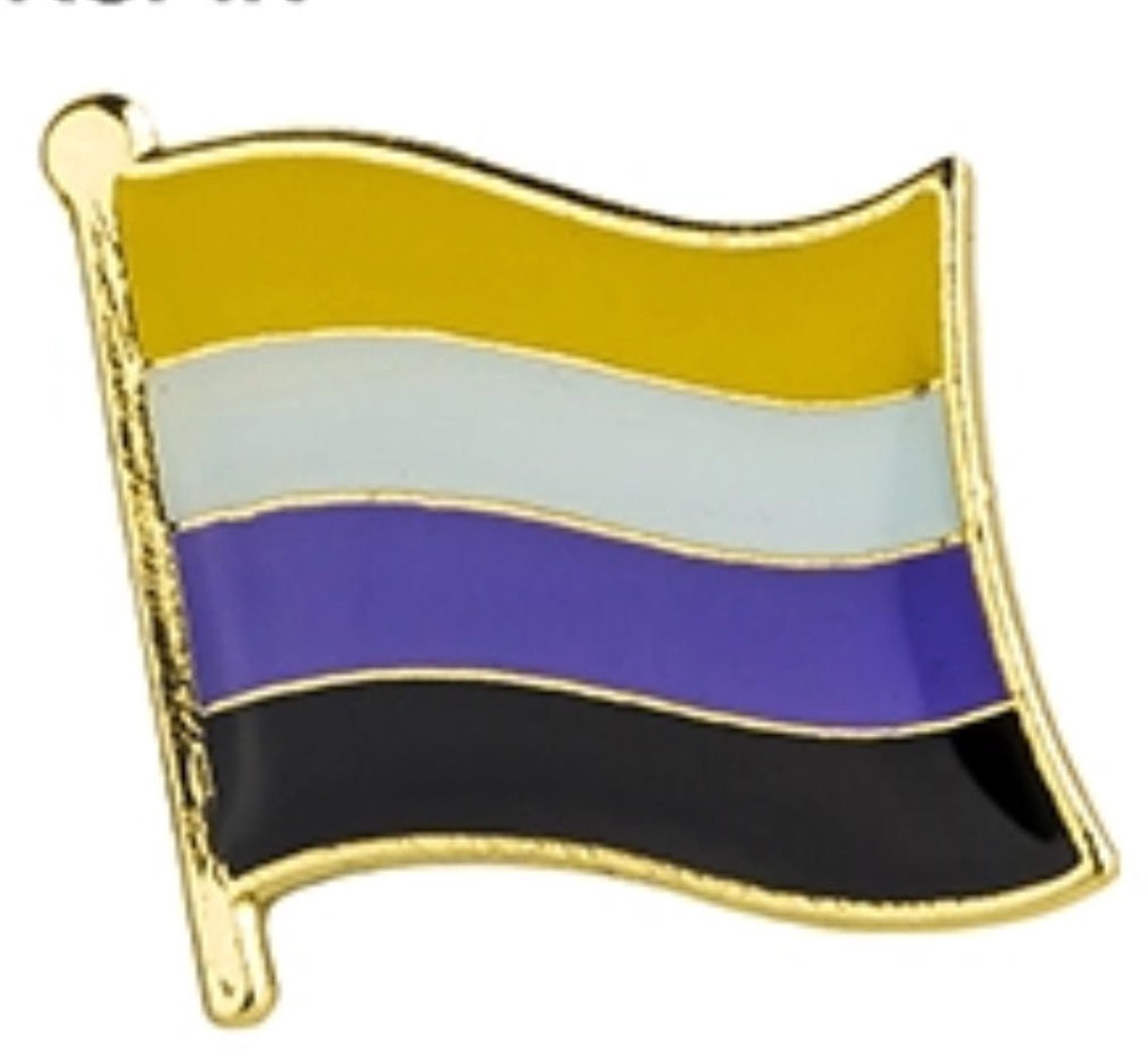 LGBTQA Nonbinary Flag Lapel Pin - Etsy