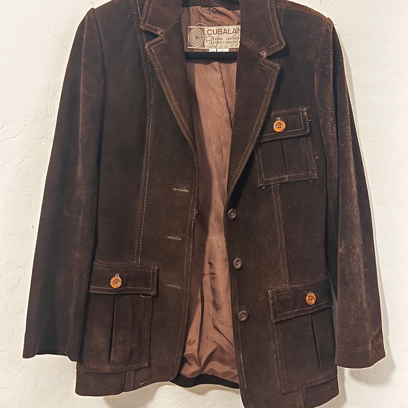Brown Suede Jacket - Etsy