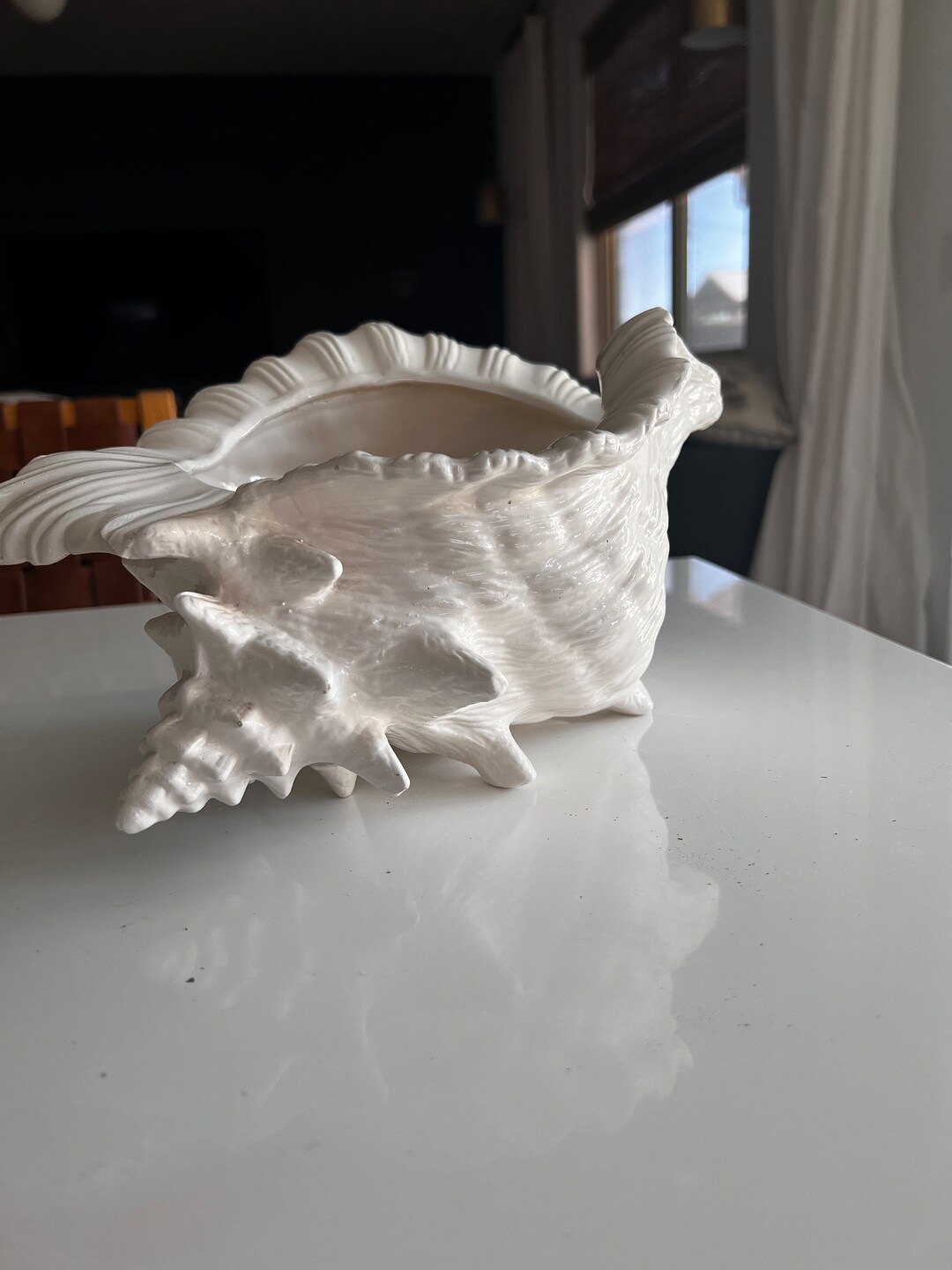 Vintage Atlantic Mold Conch Shell Bowl - Etsy