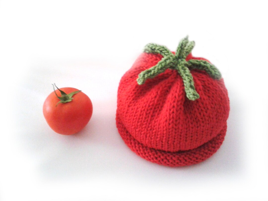 Instant Download, Knitting PATTERN for Baby Tomato Hat (PDF File ...