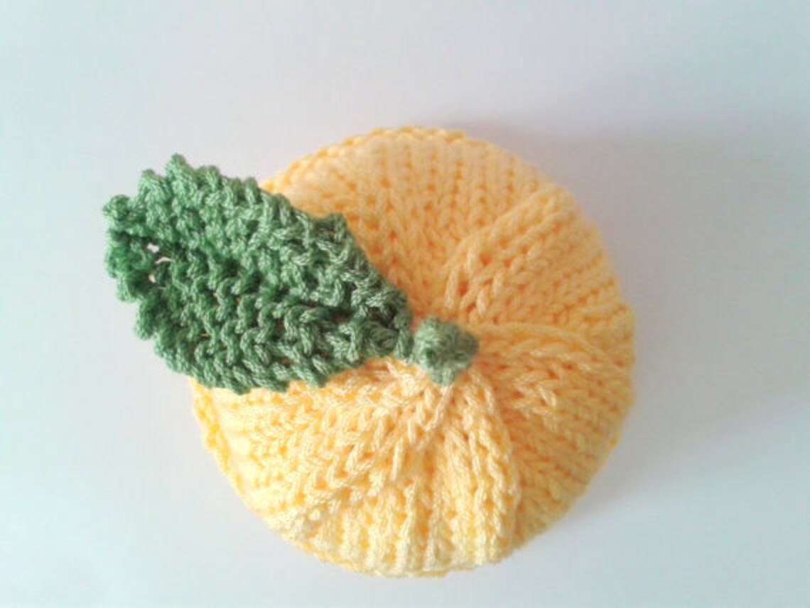 Instant Download Knitting PATTERN for Baby Lemon Hat PDF - Etsy
