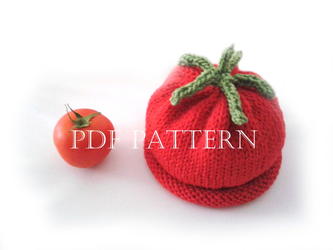 Instant Download Knitting PATTERN for Baby Tomato Hat PDF - Etsy