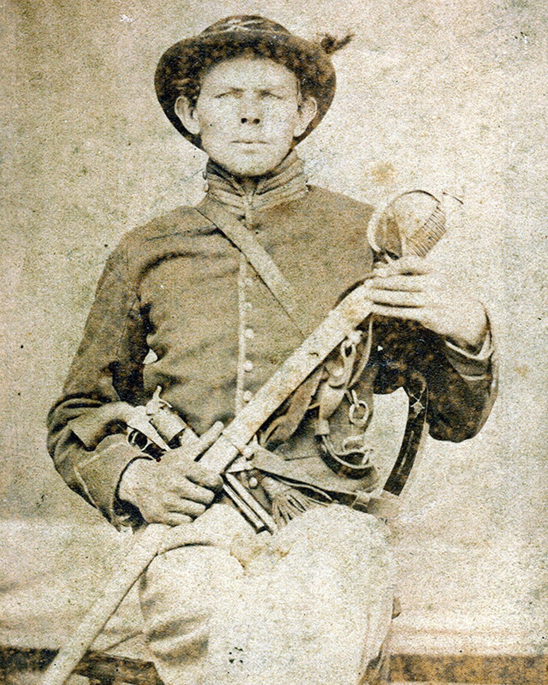 Civil War Portrait, Union Soldier, Vintage Photograph, United States ...