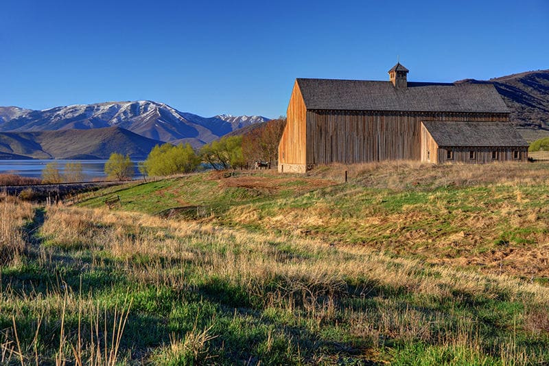 Landscape Photograph, Country Art, Tate Barn, Heber, Utah, Wasatch ...