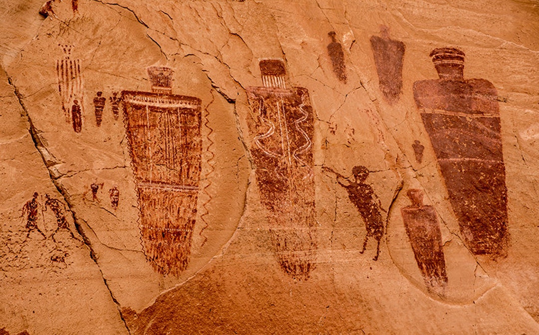 Native American Wall Art, Petroglyphs, Indian Rock Art, Great Gallery ...