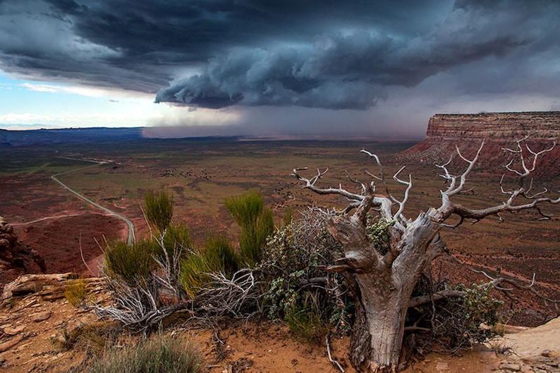 Moki Dugway, Spring Thunderstorm, Utah Photography, Desert Landscape ...