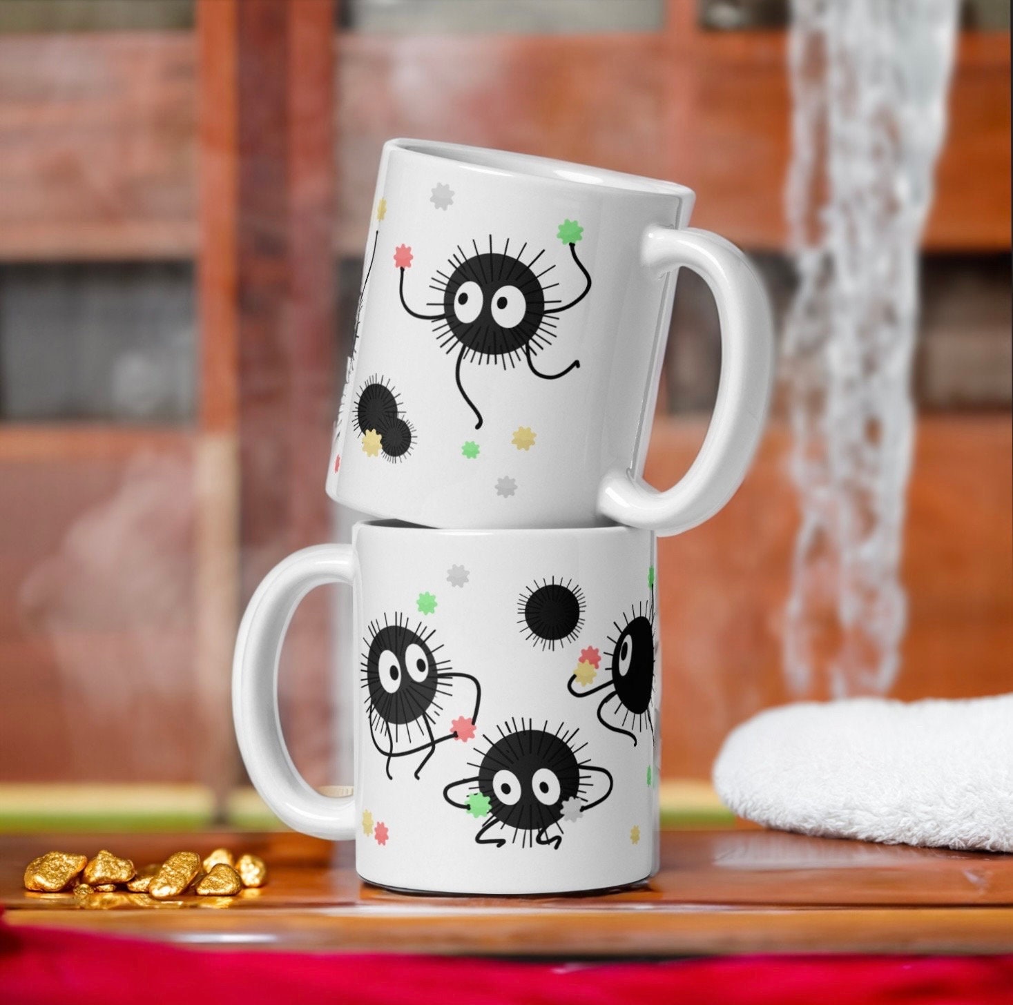 Soot Sprites With Candy Spirited Away Inspired Movie Susuwatari Mug ...