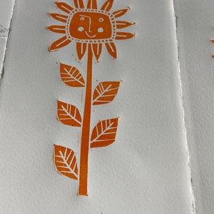 My Sunshine, Linocut, Relief Print - Etsy