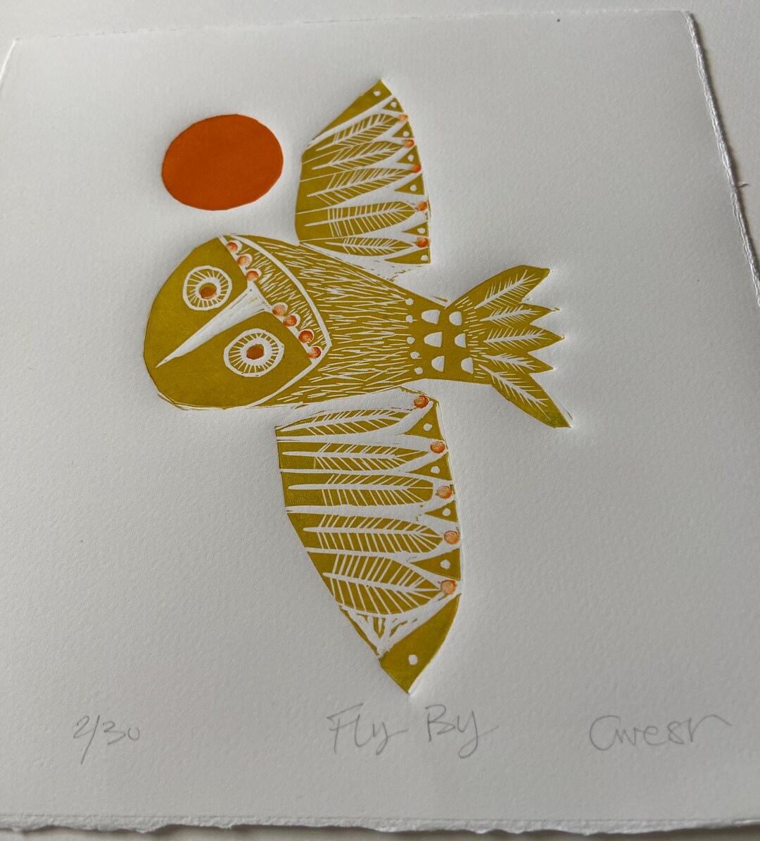 Fly by Limited Edition Linocut Artwork - Etsy