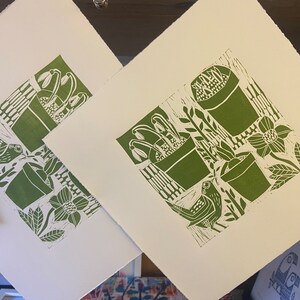 New Beginnings, Limited Edition, Linocut, Lino Print, Springtime - Etsy UK