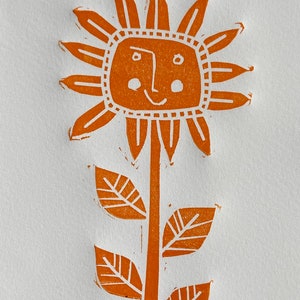 My Sunshine, Linocut, Relief Print - Etsy